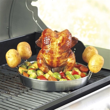 Deluxe BBQ Beer Can Chicken Roaster